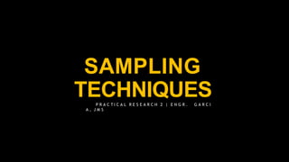 Quantitative Research Sampling Techniques | PPTX