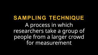 Quantitative Research Sampling Techniques | PPTX