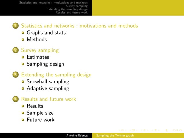 Sampling methods for graphs | PPT