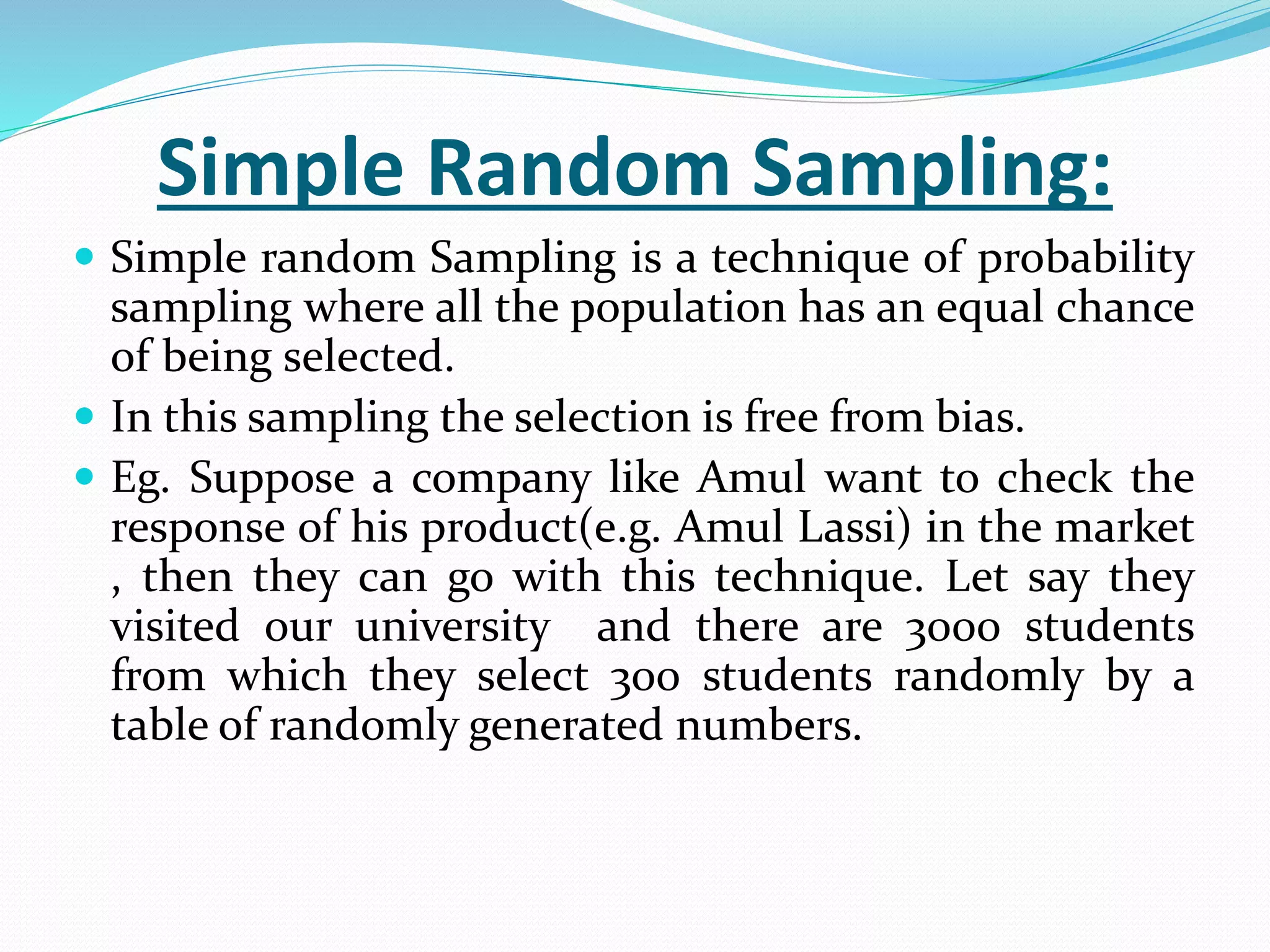 Sampling (Types and Meaning) | PPTX | Science