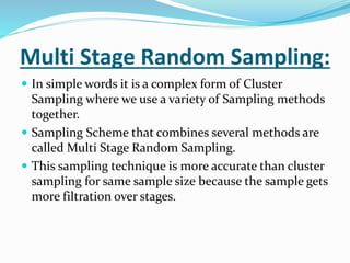 Sampling (Types and Meaning) | PPTX | Science