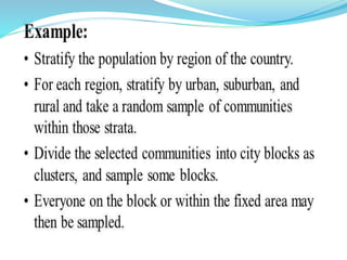 Sampling (Types and Meaning) | PPTX | Science