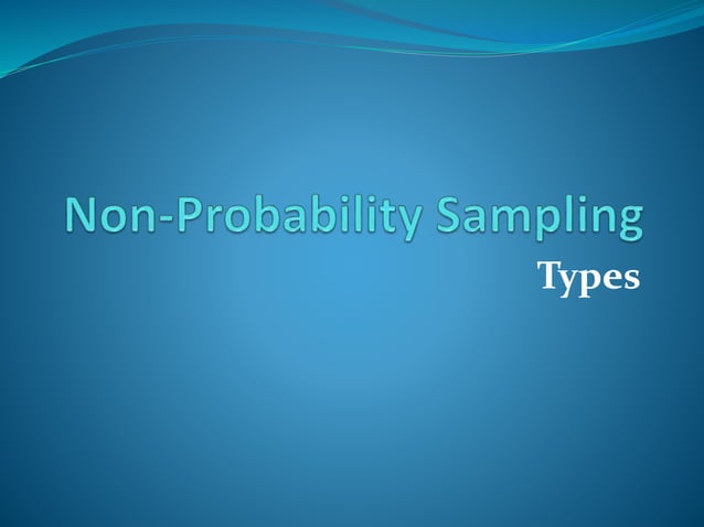 Sampling (Types and Meaning) | PPT