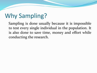 Sampling (Types and Meaning) | PPTX | Science