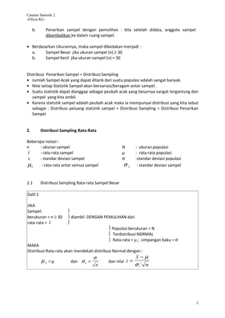 Statistik Sampling | DOC