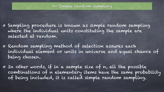 YouTube- full lecture- sampling Technique- Notes | PDF