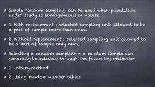 YouTube- full lecture- sampling Technique- Notes | PDF