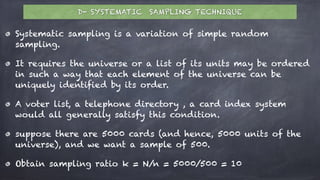 YouTube- full lecture- sampling Technique- Notes | PDF