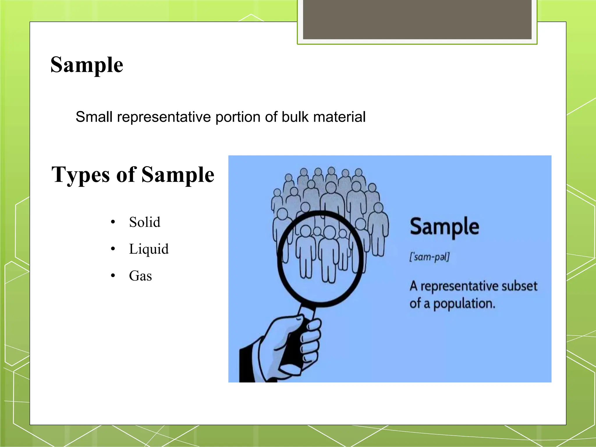 Basics of sample and sampling chemistry .pptx