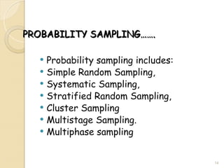 Sampling Methods, Types of Sampling Methods | PPT