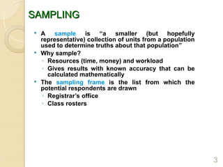 Sampling Methods, Types of Sampling Methods | PPT