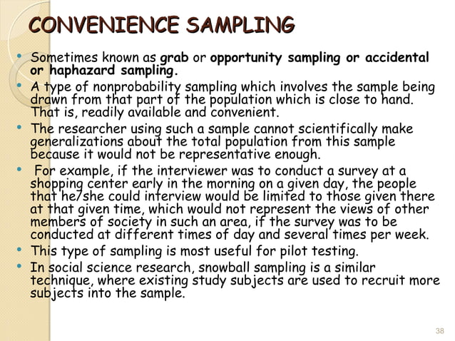 Sampling Methods, Types of Sampling Methods | PPT