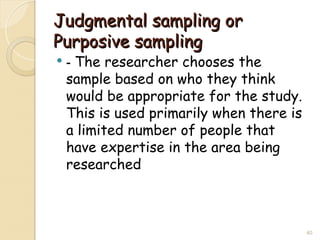 Sampling Methods, Types of Sampling Methods | PPT