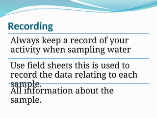 Metode Sampling Air Permukaan beserta Alat dan Penggunaannya | PPTX