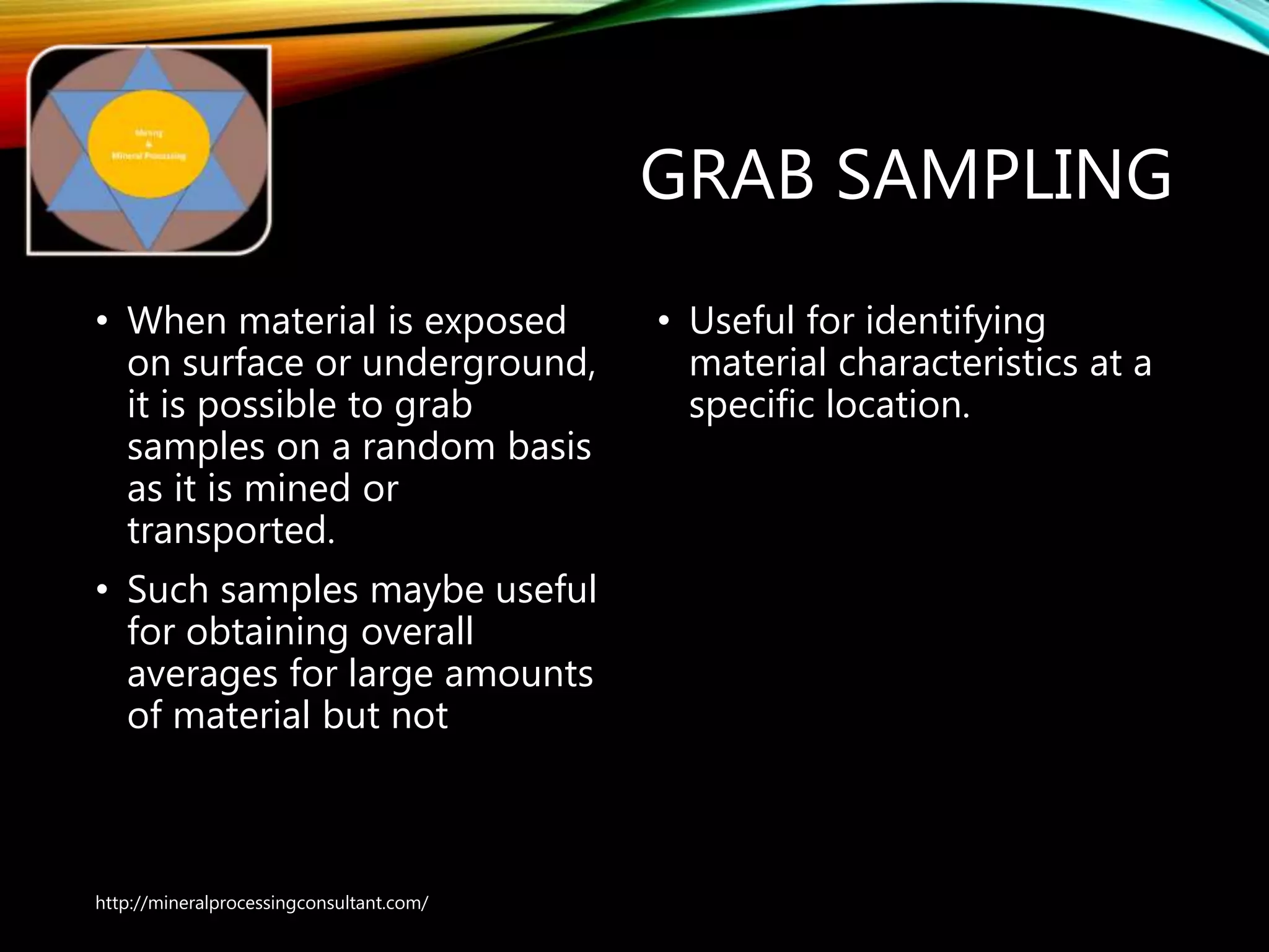Sampling and analysis for feasibility studies and mineral processing | PPTX