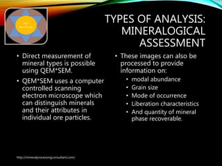 Sampling and analysis for feasibility studies and mineral processing | PPTX