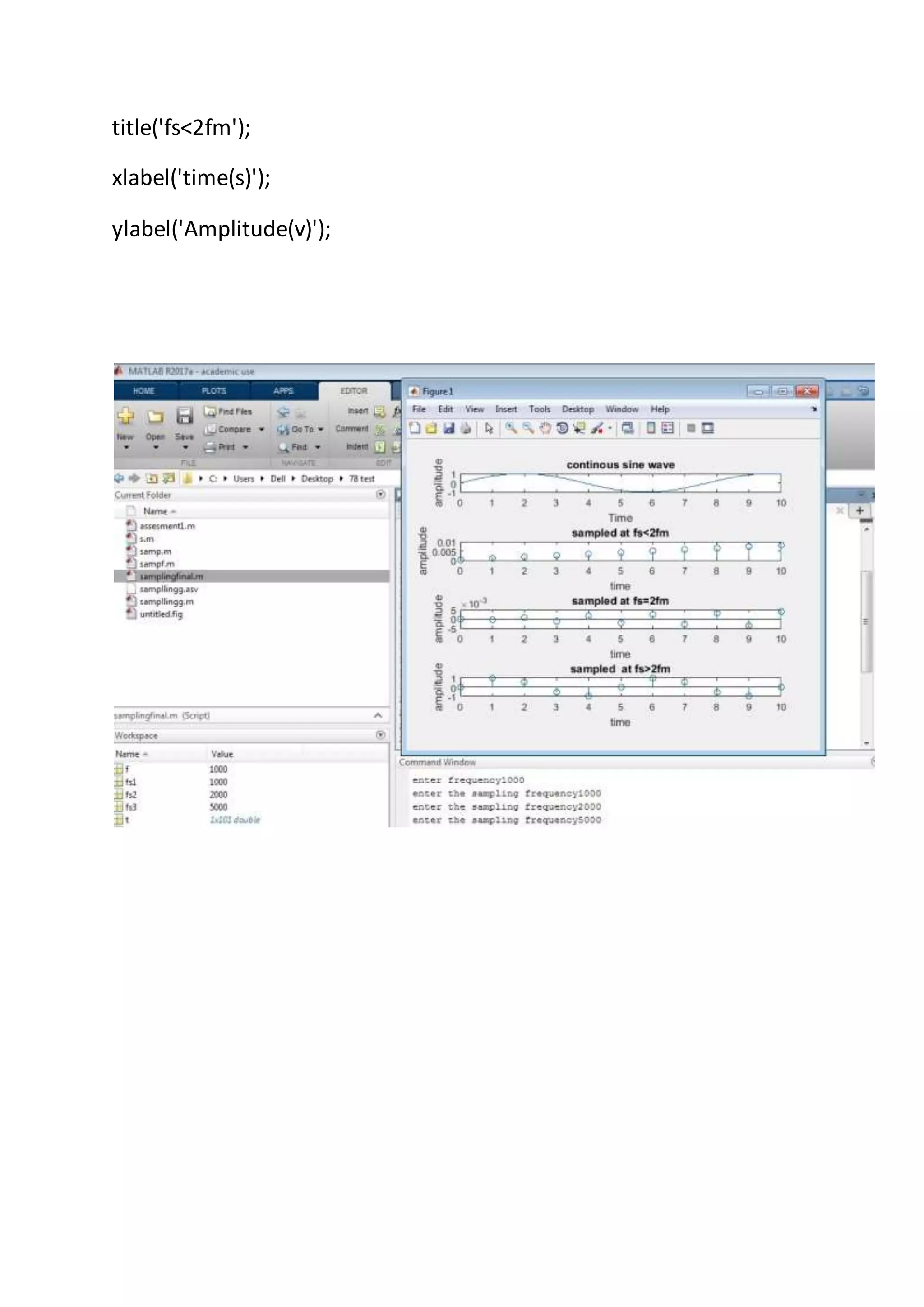Sampling and filtering | PDF