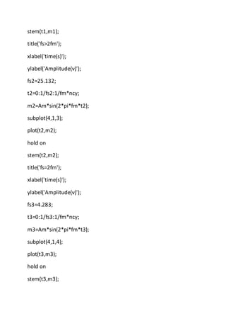 Sampling and filtering | PDF