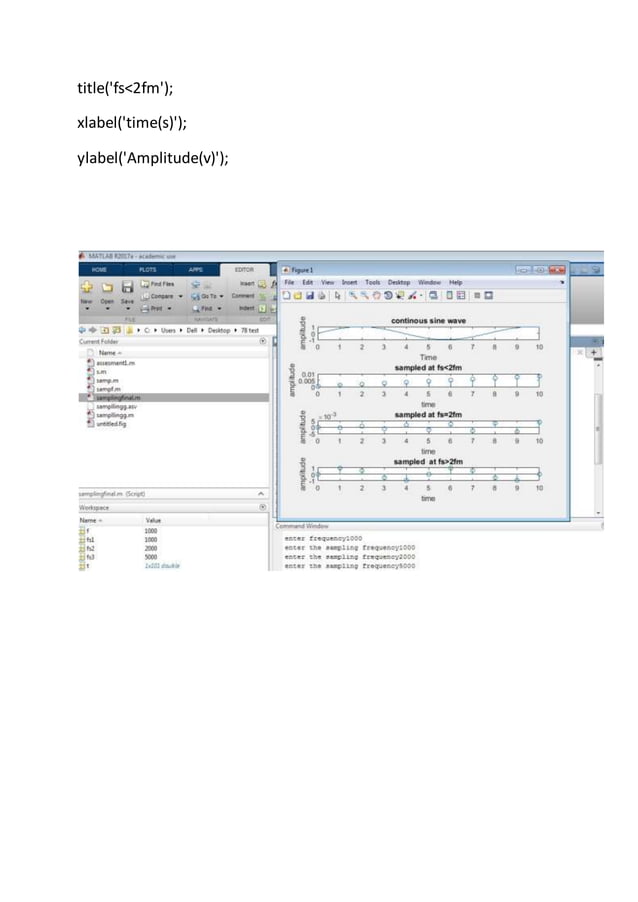 Sampling and filtering | PDF