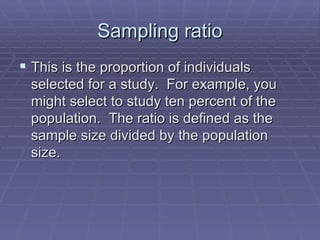 Sampling and instrumentation | PPT
