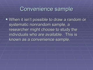 Sampling and instrumentation | PPT