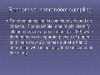 Sampling and instrumentation | PPT