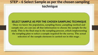 sampling and its process. pptx | PPTX