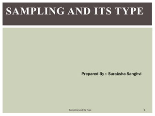 Sampling and its type | PPTX