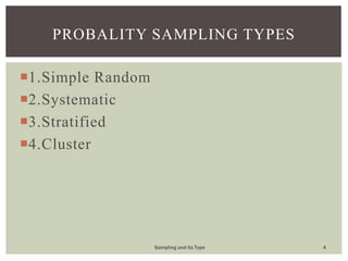 Sampling and its type | PPTX