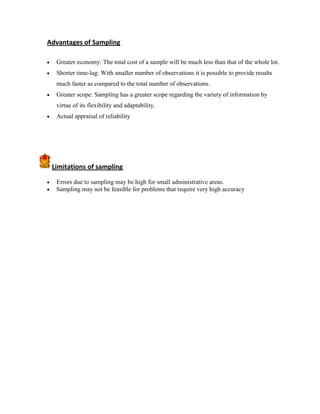 Sampling and methods of doing sampling Assignment | DOCX