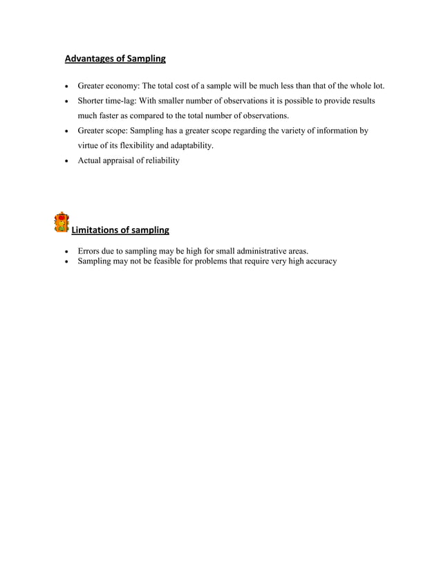 Sampling and methods of doing sampling Assignment | DOCX