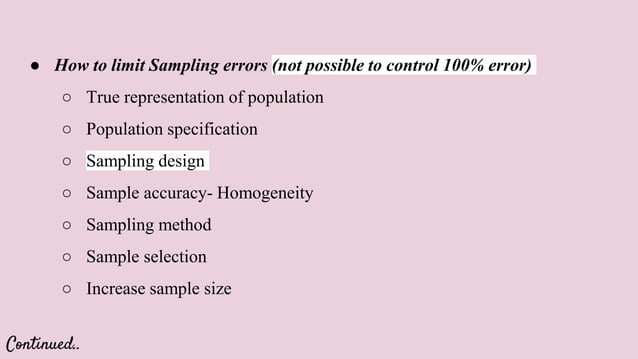 Sampling And Non Sampling Errorpptx 