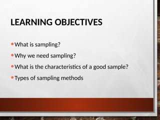 SAMPLING AND NORMAL DISTRIBUTION.pptx pgs | PPT