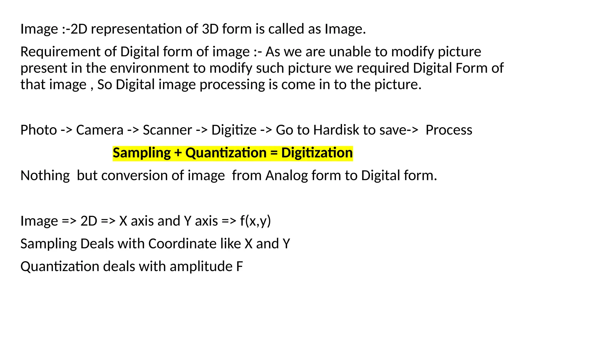 Sampling and quantization for multimedia student | PPTX