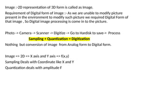 Sampling and quantization for multimedia student | PPTX