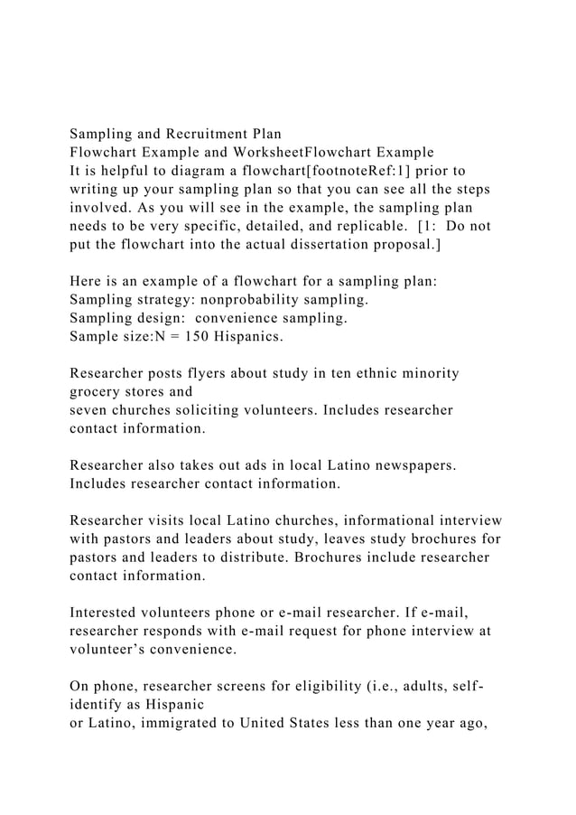 Sampling and Recruitment PlanFlowchart Example and WorksheetFl.docx