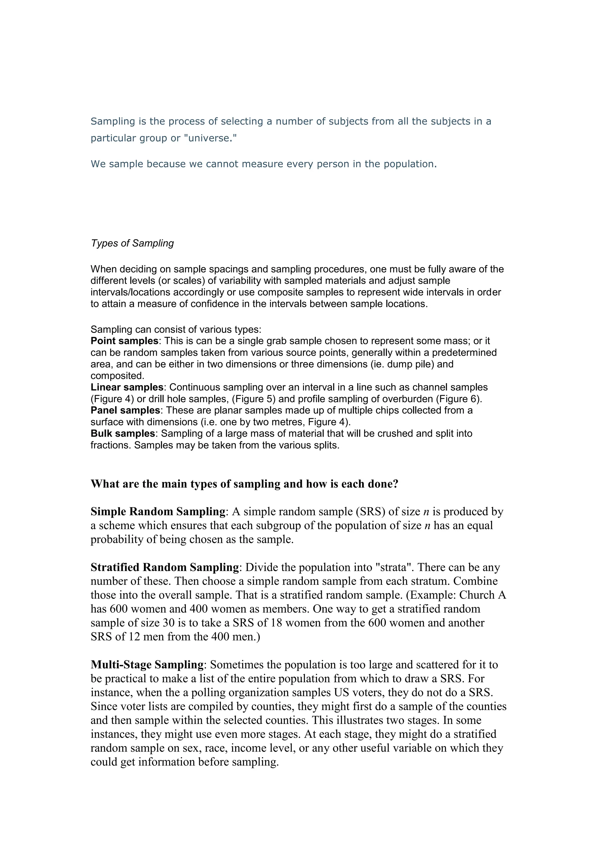 Sampling and sample preparation.slidesdoc | DOC | Chemistry | Science