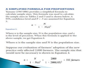 Sampling and sample size | PPTX