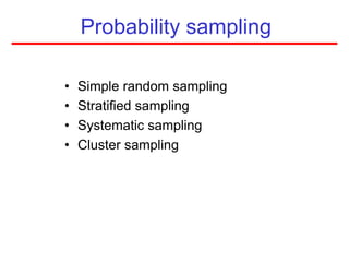 Sampling and sampling distribution | PPT
