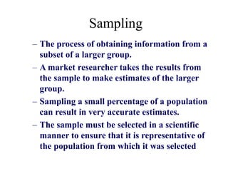 Sampling and sampling distribution | PPT