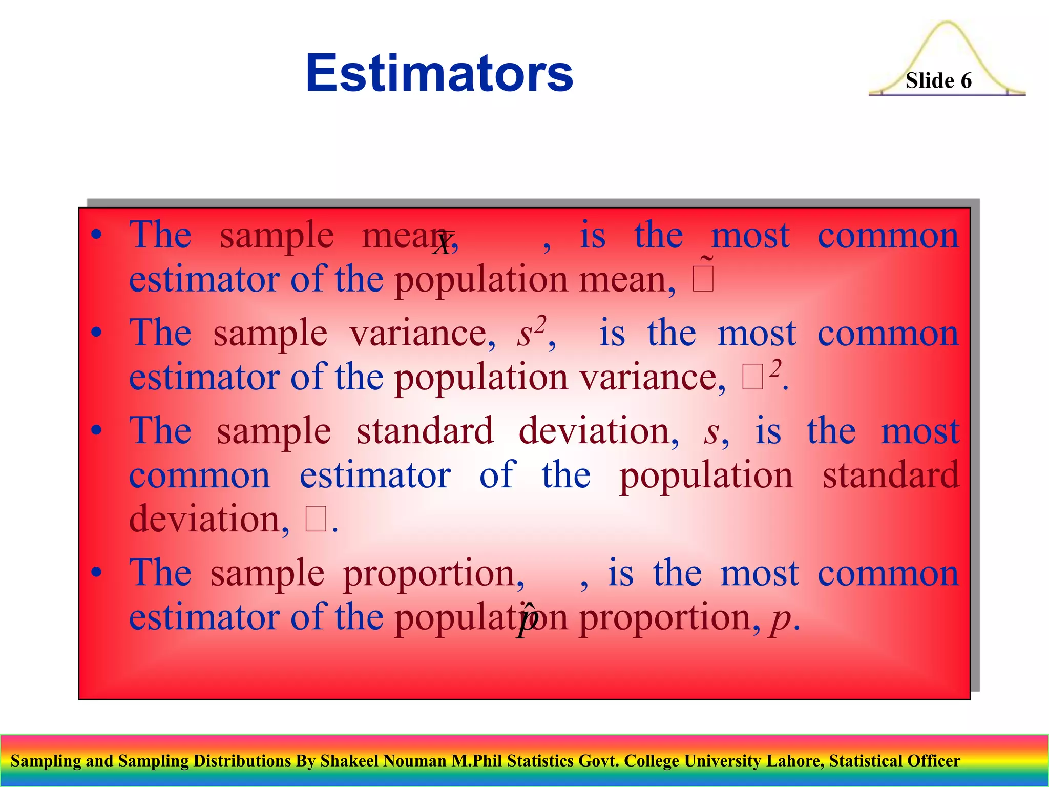 Sampling and sampling distributions | PPTX