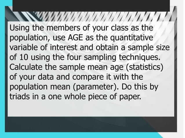 Sampling and sampling distributions | PPTX | Education