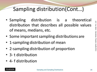 Sampling and sampling distribution tttt | PDF
