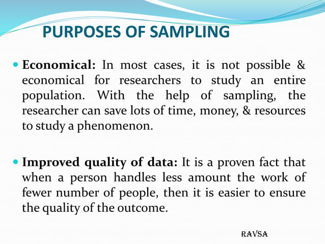 Sampling and sampling process | PDF