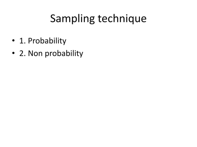 Sampling and sampling technique | PPTX