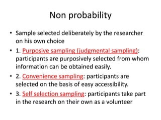 Sampling and sampling technique | PPTX
