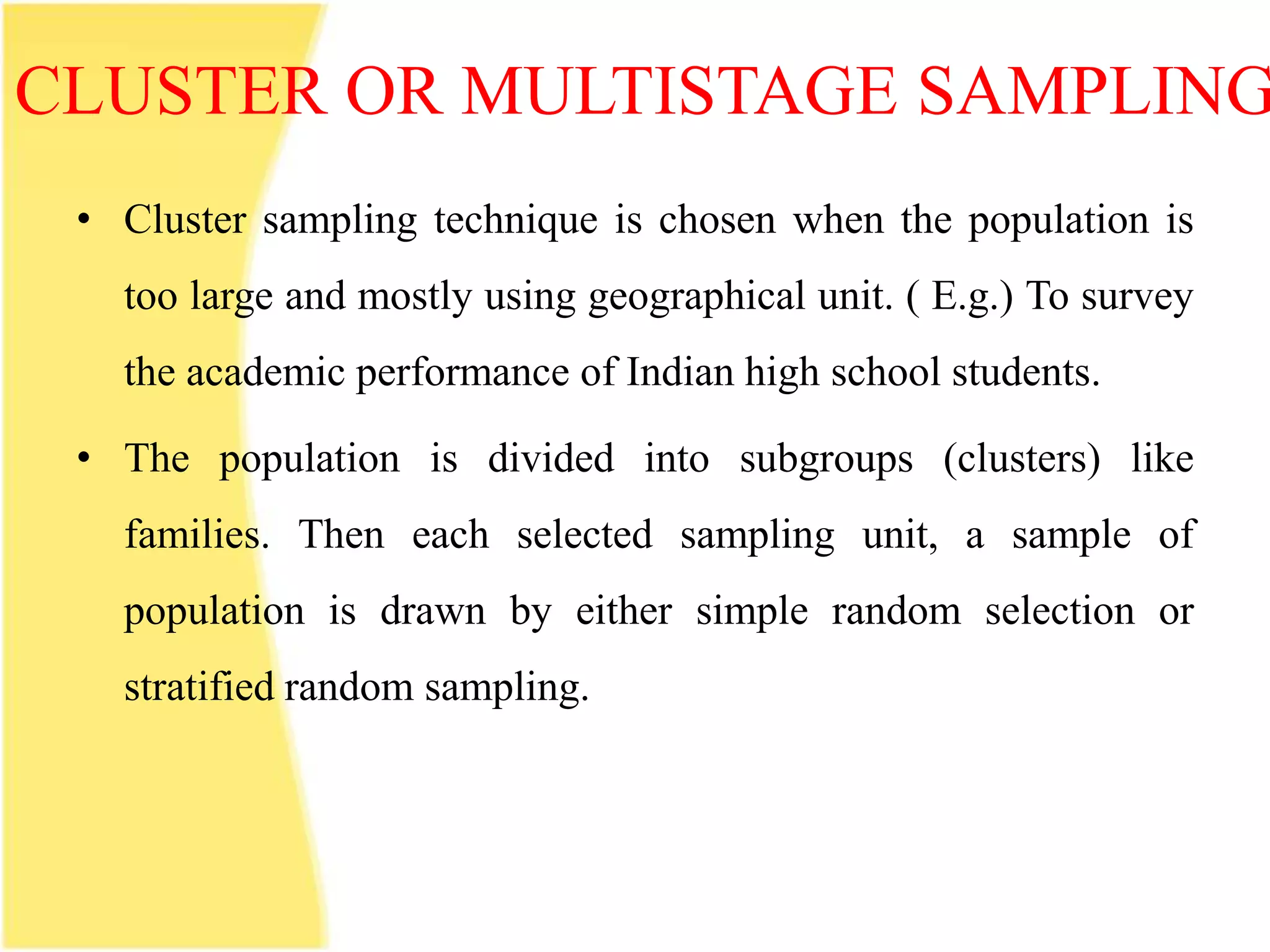 Sampling and sampling techniques PPT | PPTX