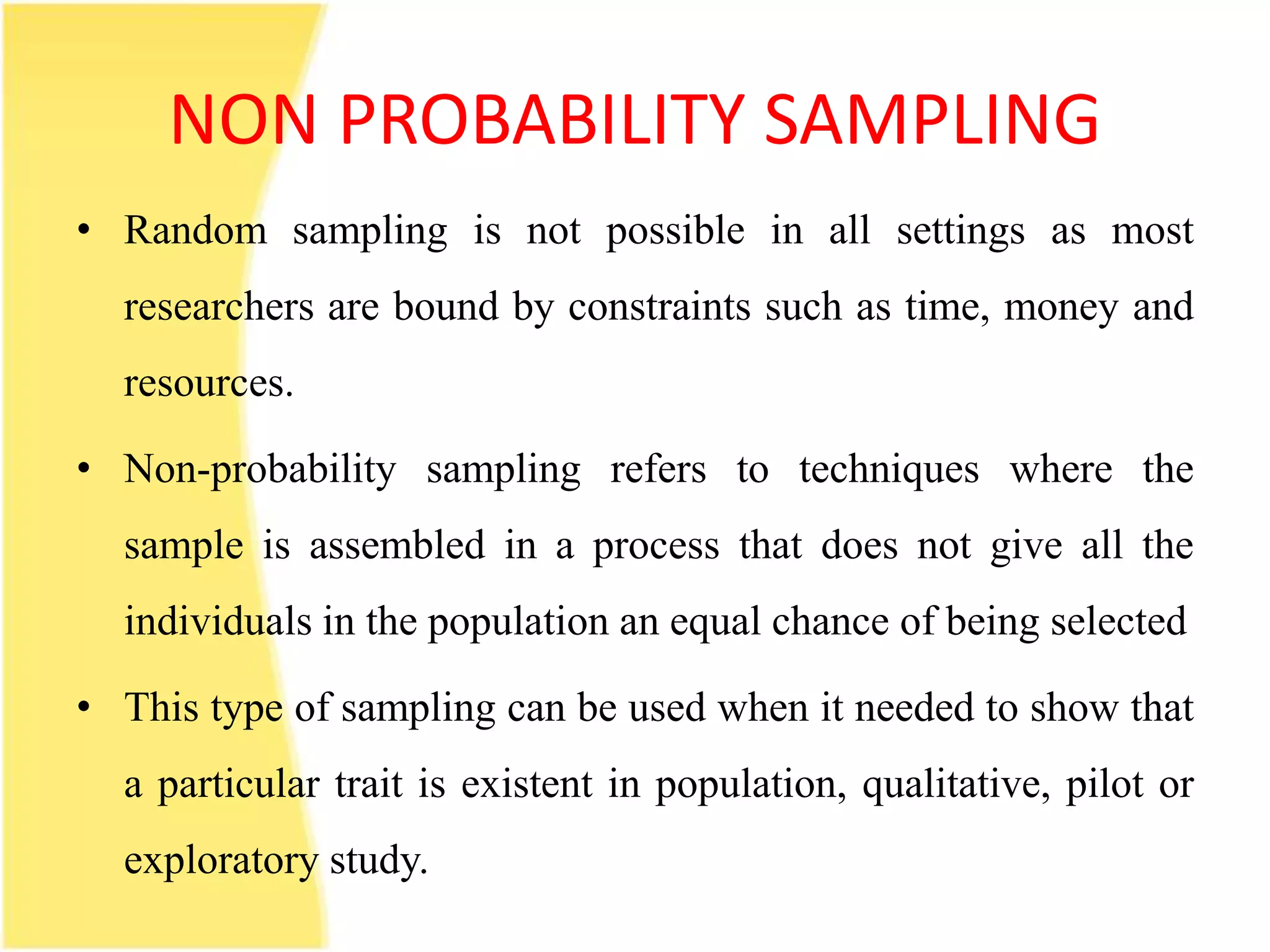 Sampling and sampling techniques PPT | PPTX