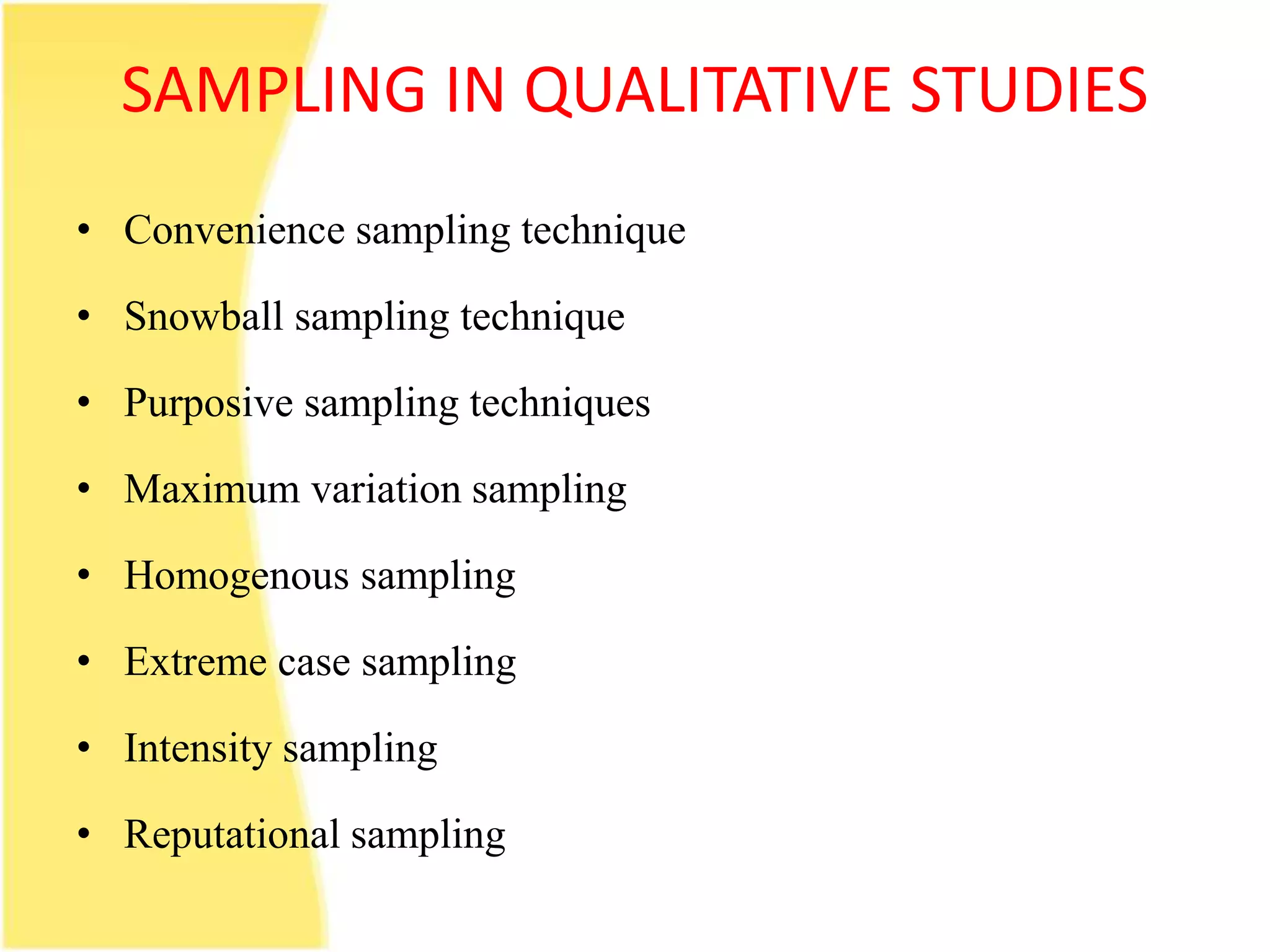 Sampling and sampling techniques PPT | PPTX