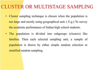 Sampling and sampling techniques PPT | PPTX